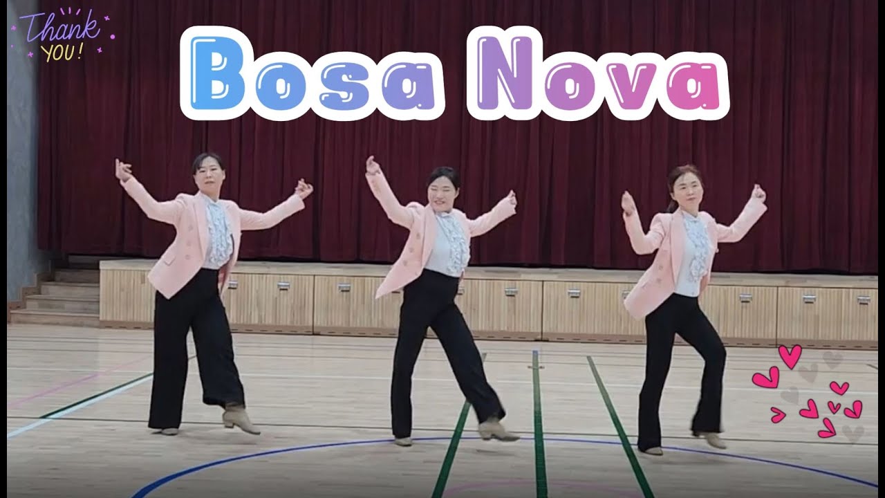 Bosa Nova Line Dance/ Beginner / Intermediate rumba - YouTube
