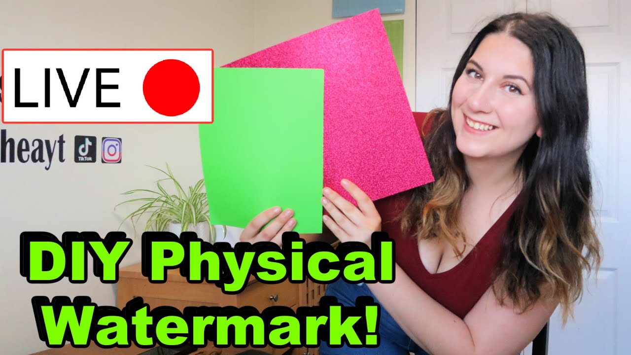 Late Night Craft With Me - Making A Business Watermark - YouTube