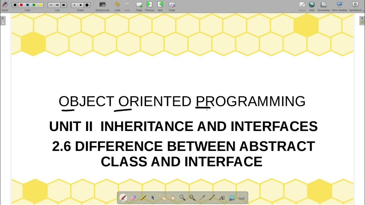 DIFFERENCE BETWEEN ABSTRACT CLASS AND INTERFACE in OOP | EP=22 3rd SEM CS8392 | Quick Through ...