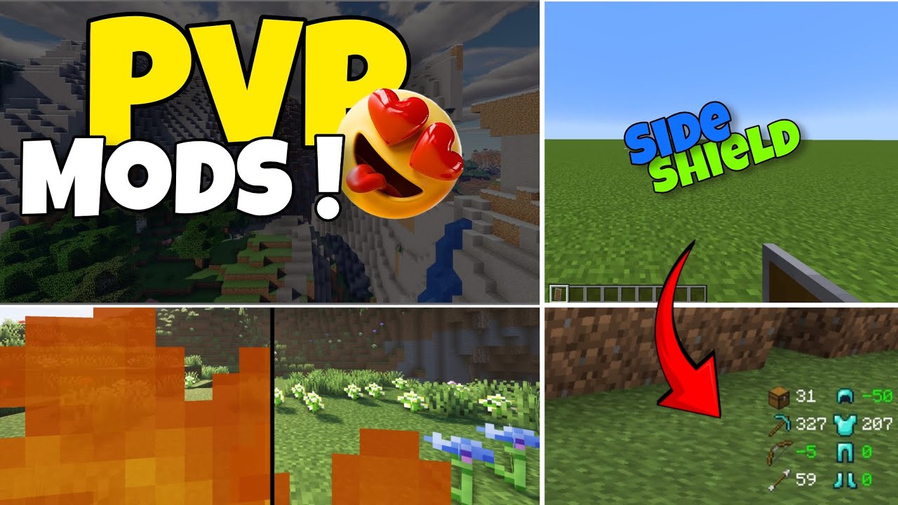 top 5 best pvp mod for Minecraft pocket edition mcpe #minecraft #mcpe 😍 ...