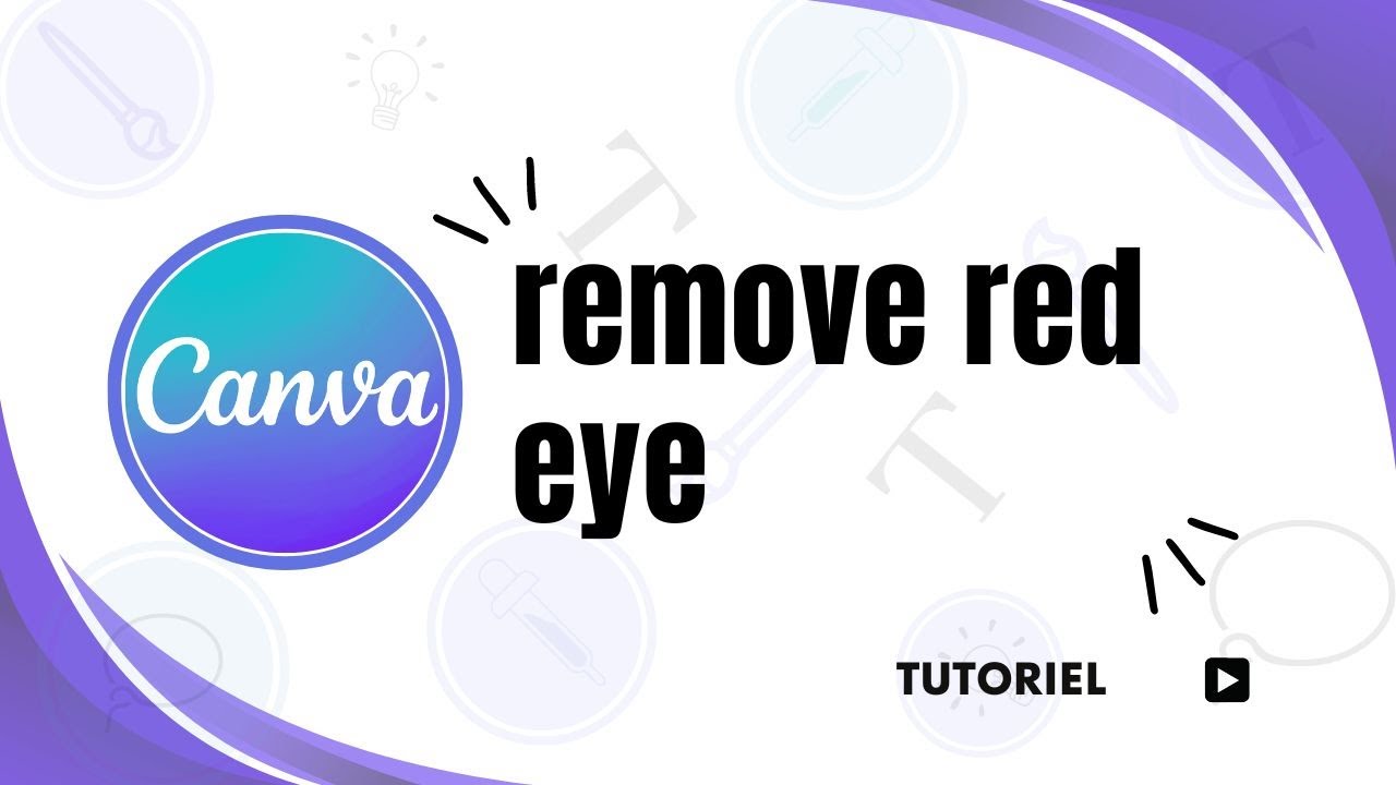 How to get rid of red eyes on photos with Canva - YouTube