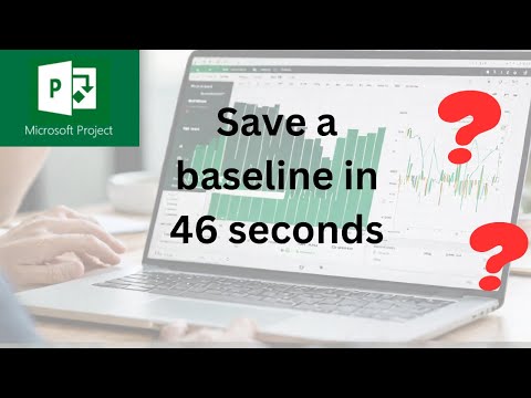 How to save a baseline in Microsoft Project - YouTube