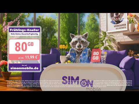SIMon mobile | Da liegt was in der Luft: 80 GB ab mtl. 11,99 €