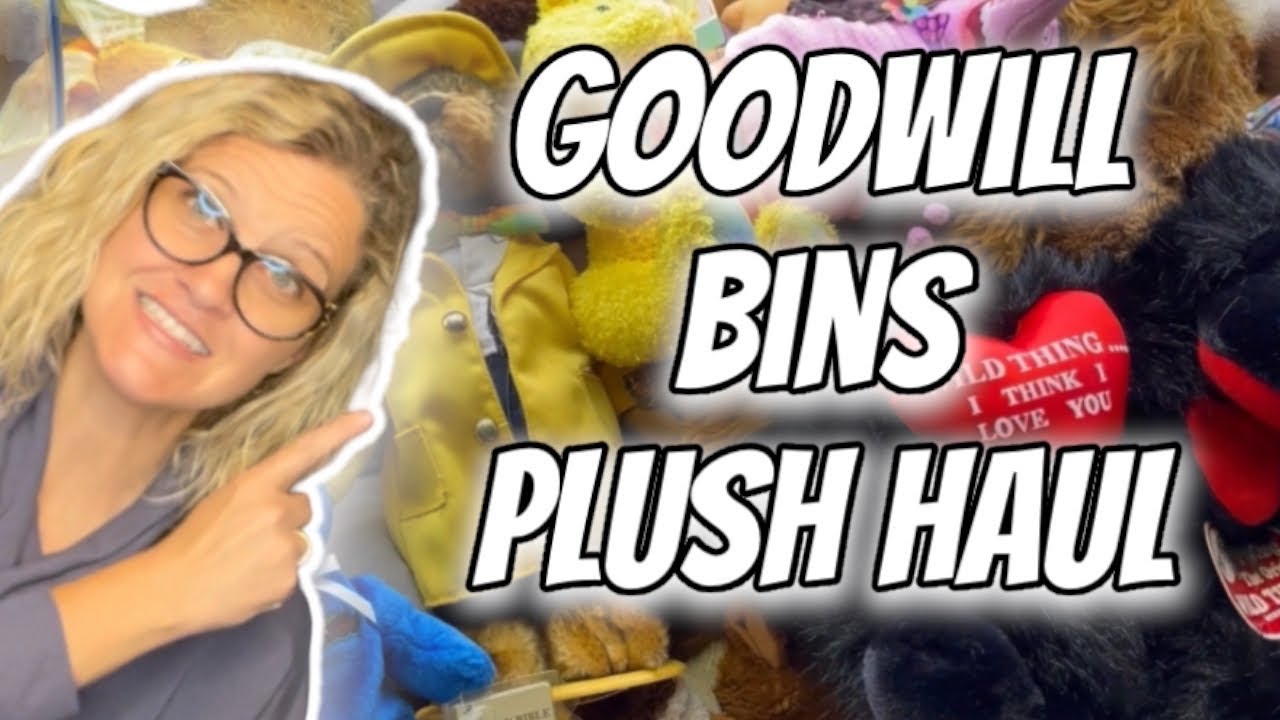 Goodwill Bins Plush Haul Selling Plush Stuffed Animals on ebay - YouTube