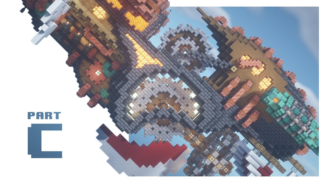 Minecraft | How to Build SteamPunk SpaceShip [Part C] - YouTube