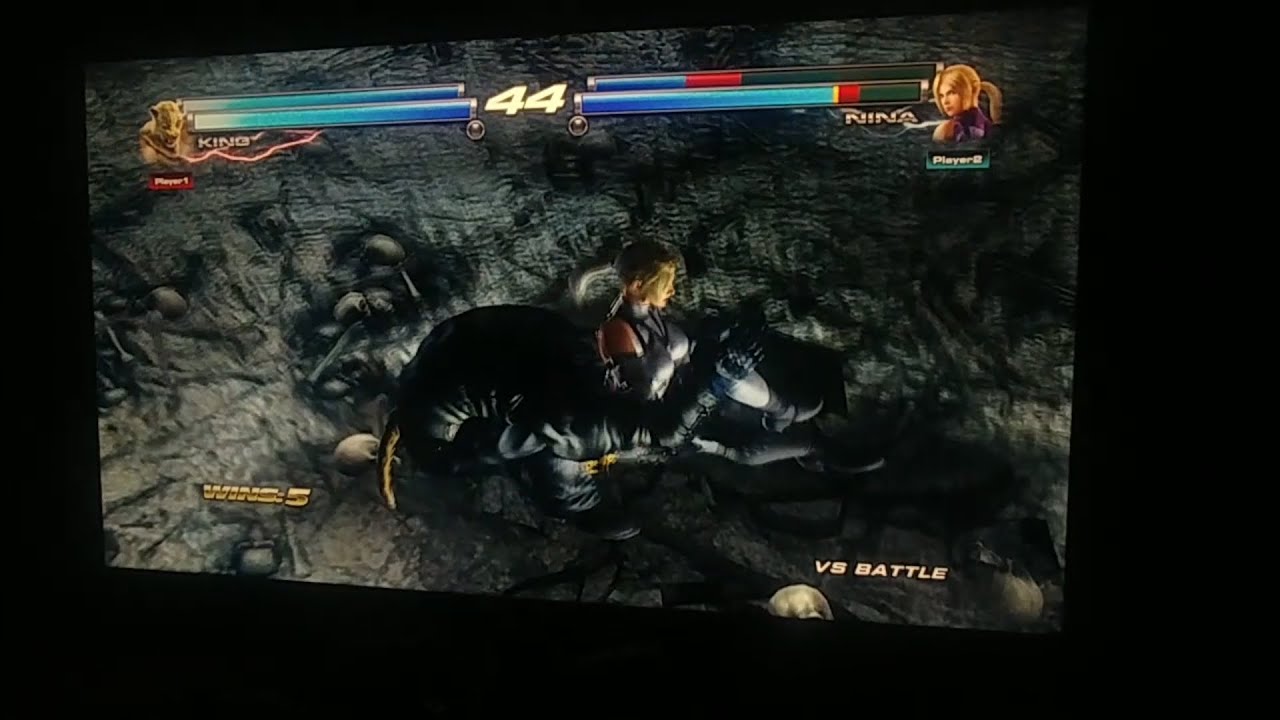 Tekken Tag Tournament 2 King Reverse Arm Slam Chain Throw on Nina Grey ...