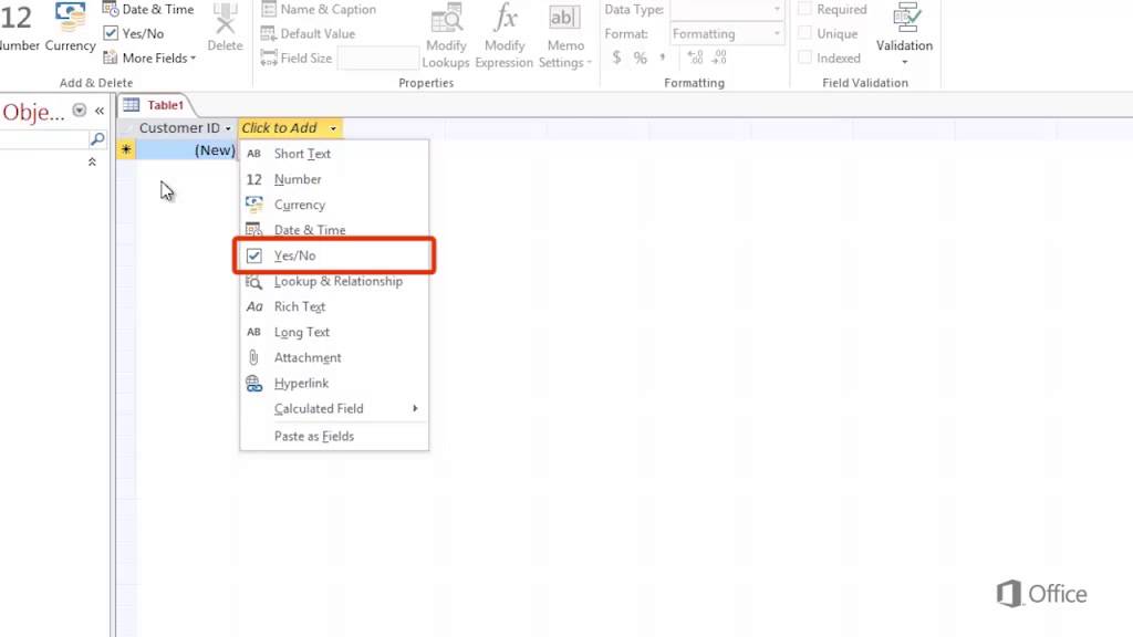 Build the first table and set data types - YouTube