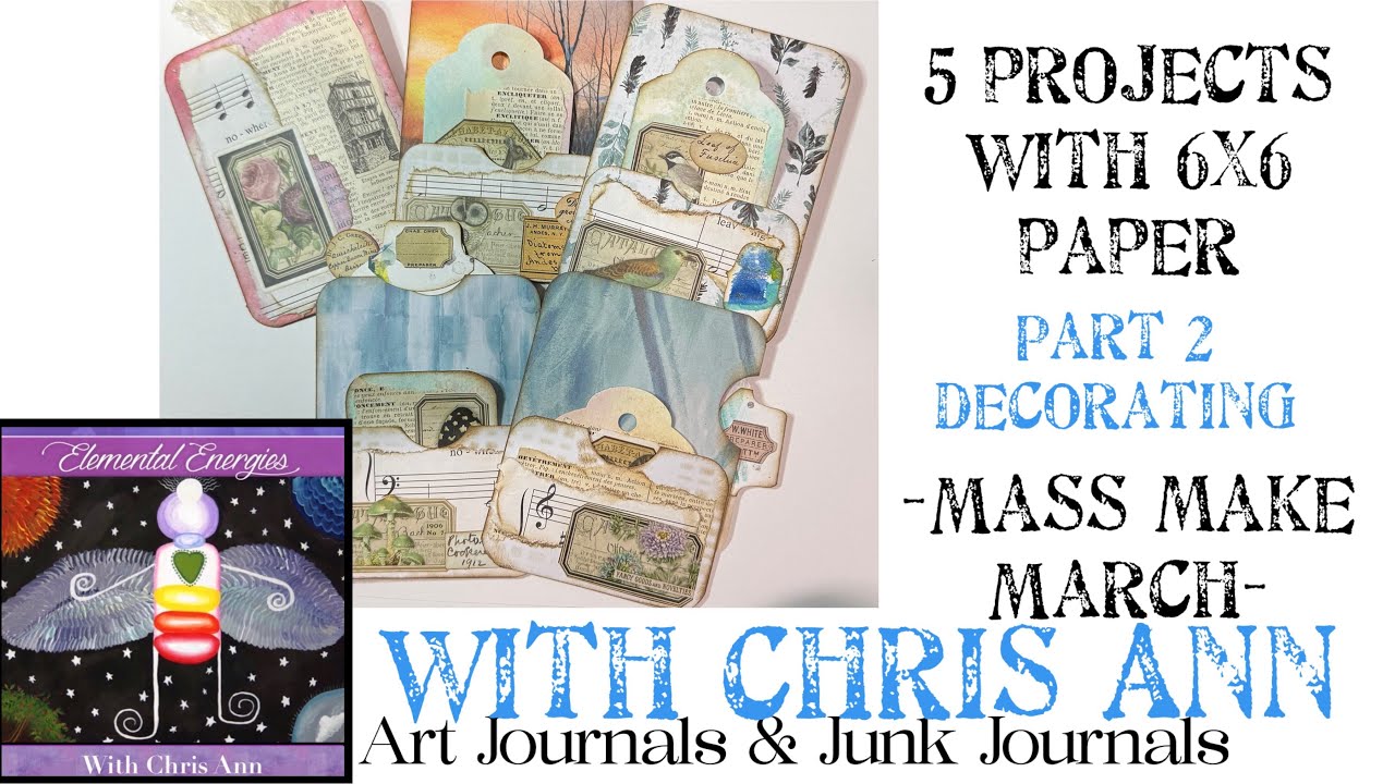 Part 2 of 5 projects with 6x6 paper for Mass Make March - YouTube