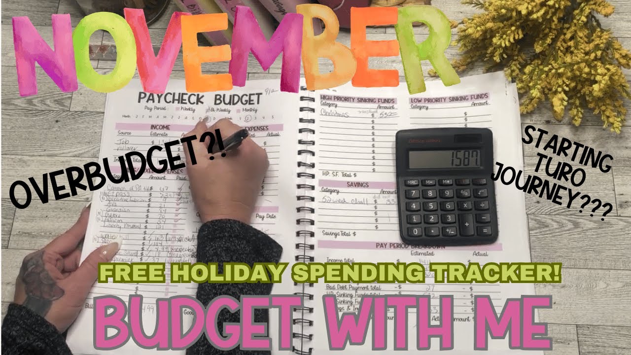 Budget with Me | November Budget | Low Income | Holiday Spending Tips ...