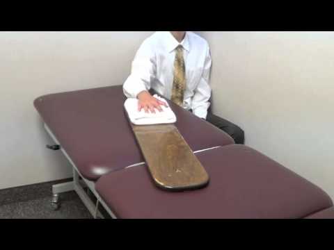 Passive table shoulder slide: Huntington physical therapy 25703 - YouTube