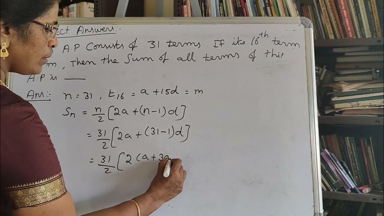 ARITHMETIC PROGRESSION Xth Std - YouTube