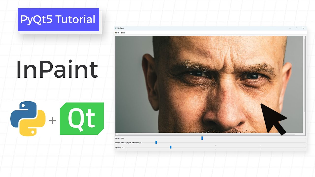 How To Re Create Photoshops Spot Healing Tool In Python Using Pyqt5 And Opencv Youtube 4103