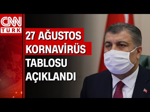 27 Ağustos koronavirüs tablosu ve vaka sayısı Sağlık Bakanlığı tarafından açıklandı! İşte detaylar..
