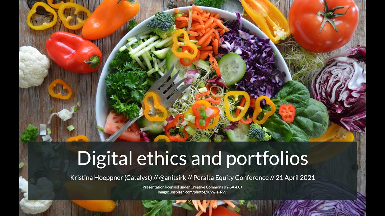 Digital ethics and portfolios - YouTube