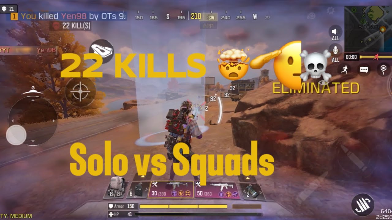 22 💣 (22kills) solo vs Squads #codm #codmobile #solovssquad - YouTube