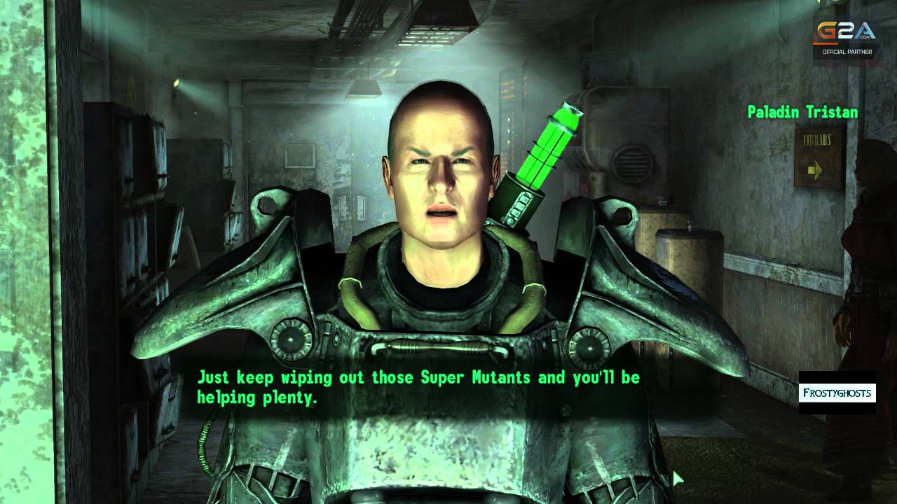 Giving Super Mutant blood samples to Tristan - YouTube