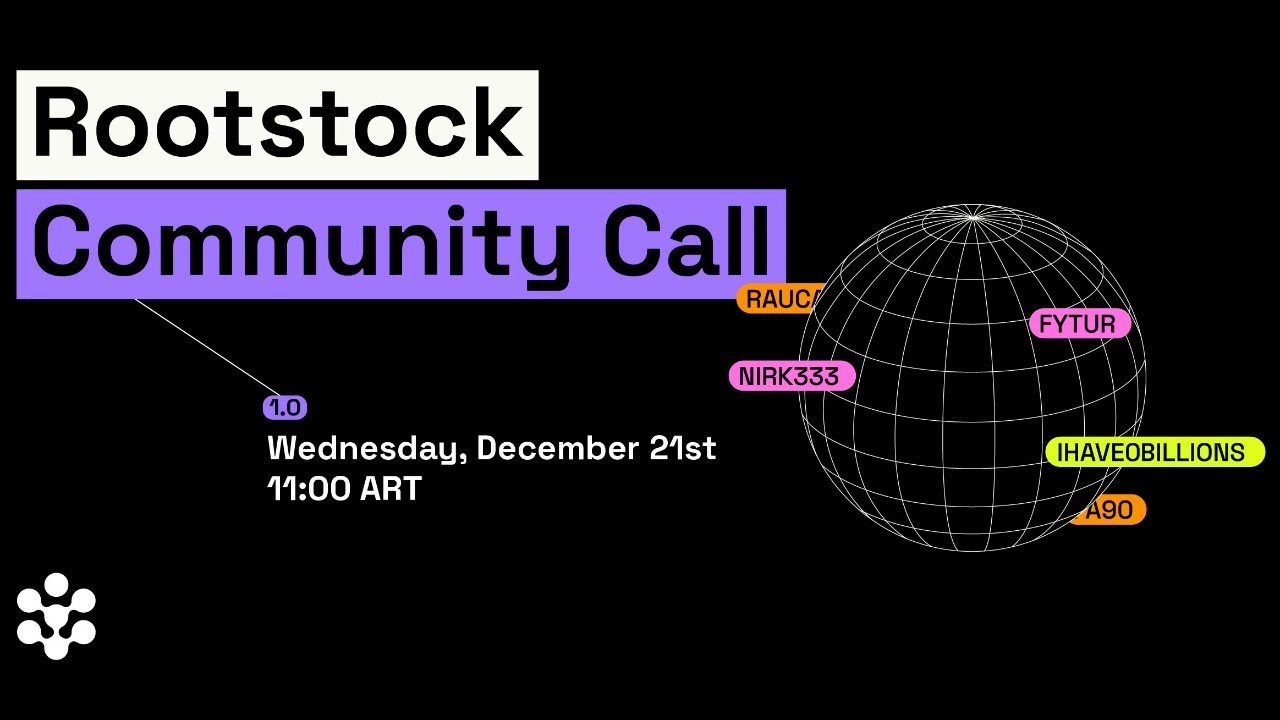 Rootstock Community Call - December 2022 - YouTube