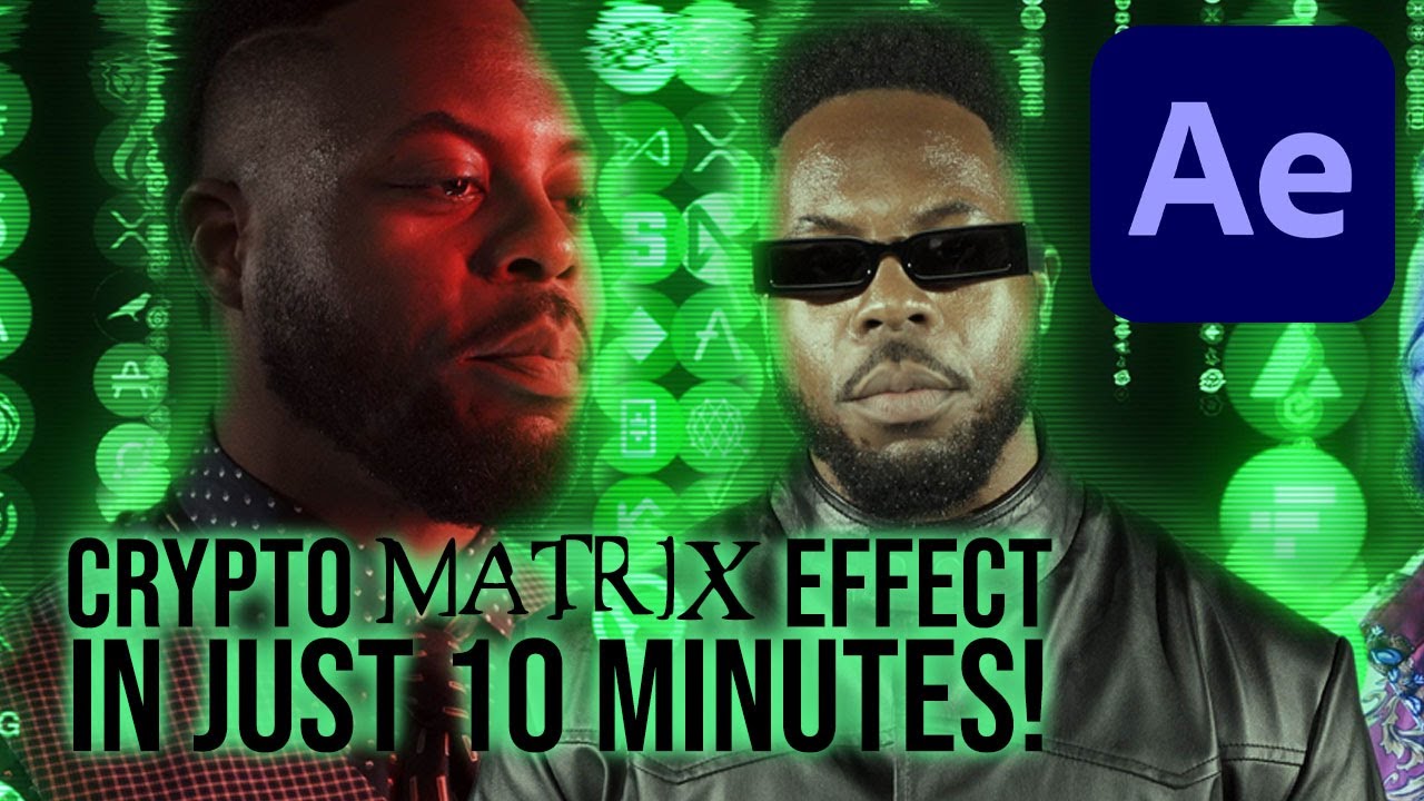 BITCOIN MATRIX Effect In 10 Minutes with Trapcode Particular and After ...