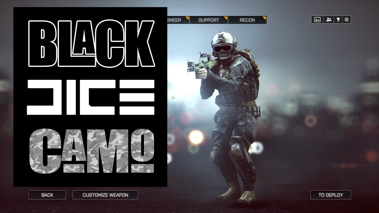 Battlefield 4 - Black DICE Camo - YouTube