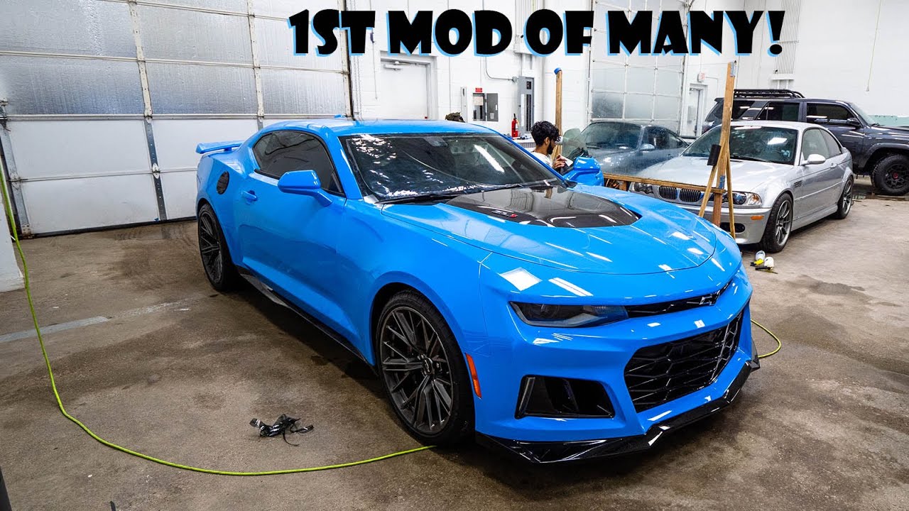 Installing the First Mod on my ZL1 Camaro! - YouTube