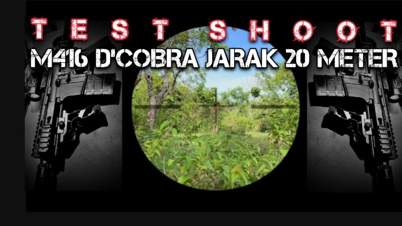 M416 D’COBRA Test Jarak 20 Meter - YouTube