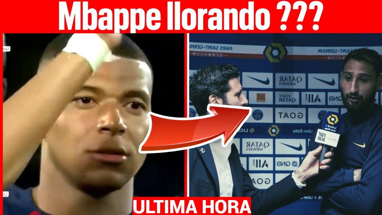 Mbappe Llorando ante los fans del PSG y genera muchas DUDAS - YouTube