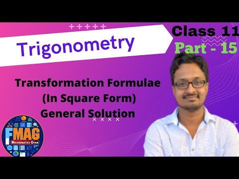 Trigonometry | Transformation Formulae | Part -15 | Class 11 - YouTube