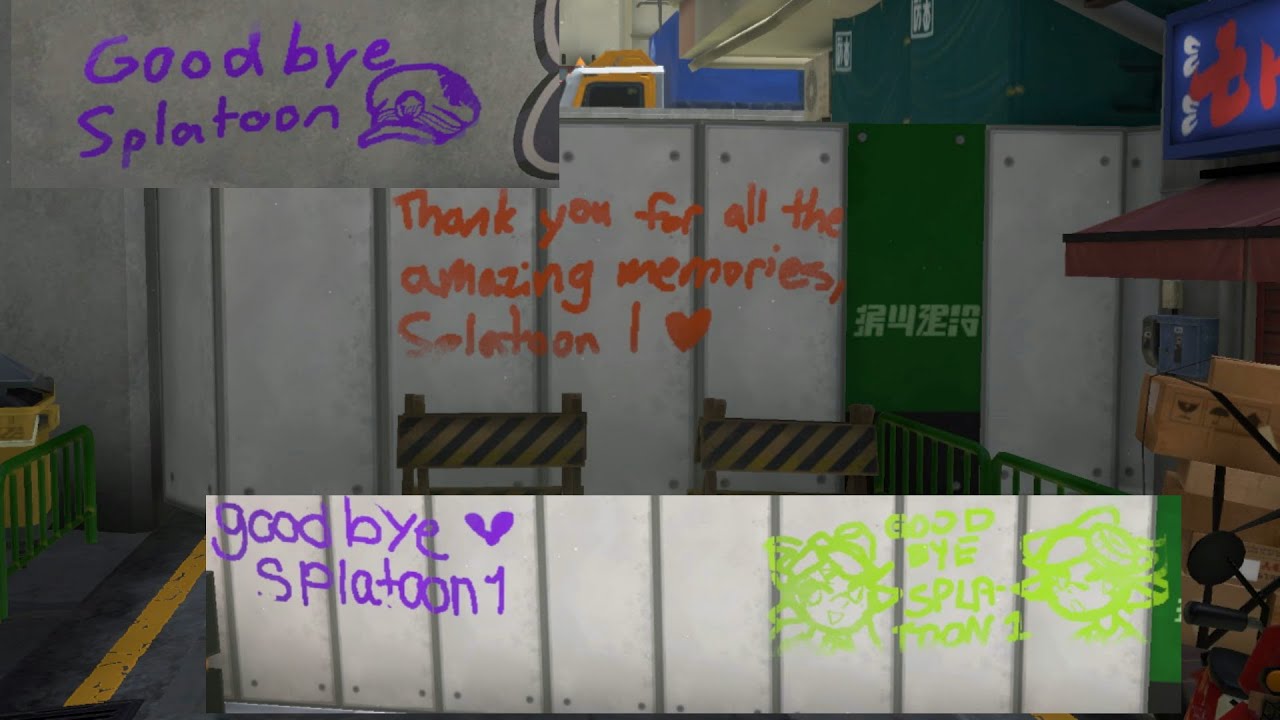 Splatoon 3 - Splatsville Plaza after Splatoon 1's shutdown - YouTube