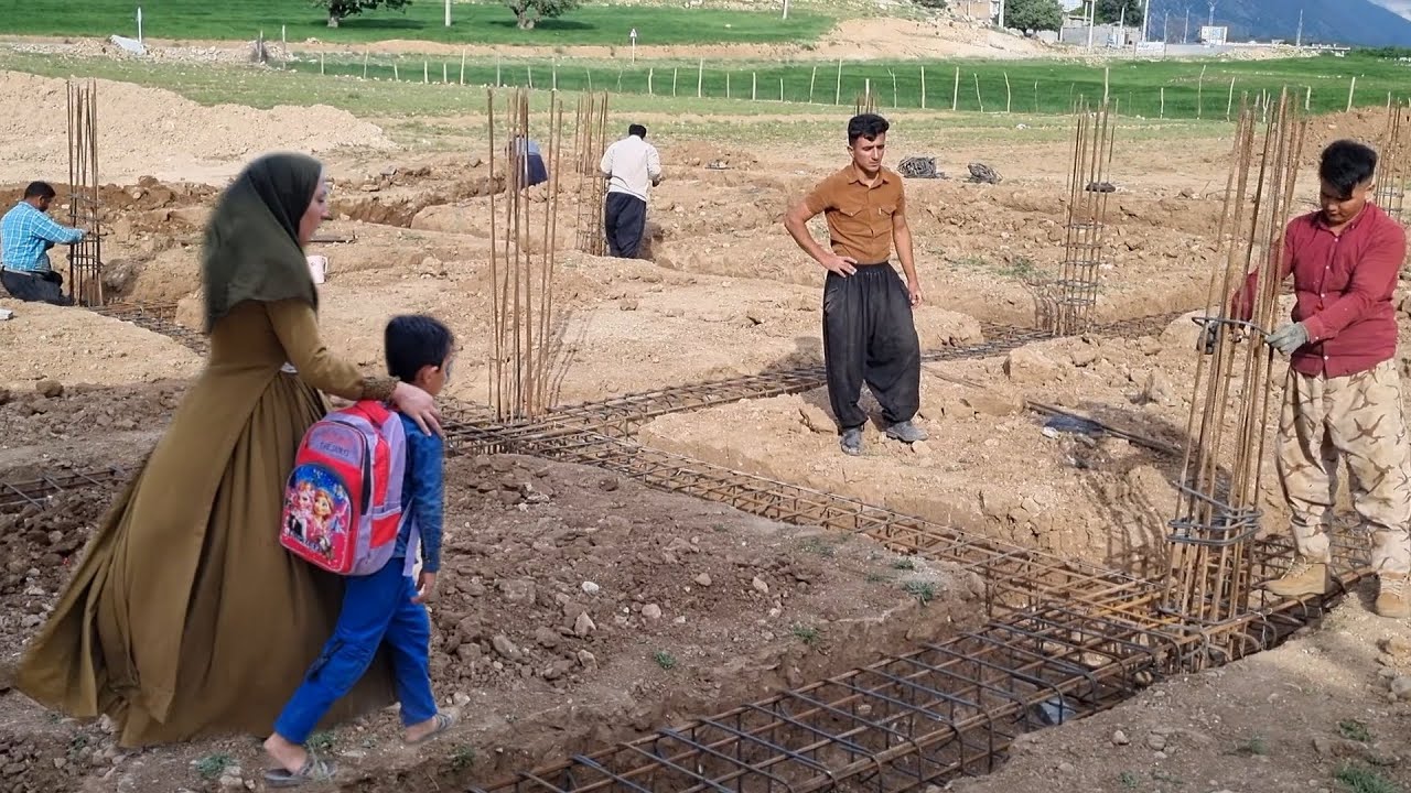 Making a big and strong building by Amir for his son Abbas - YouTube