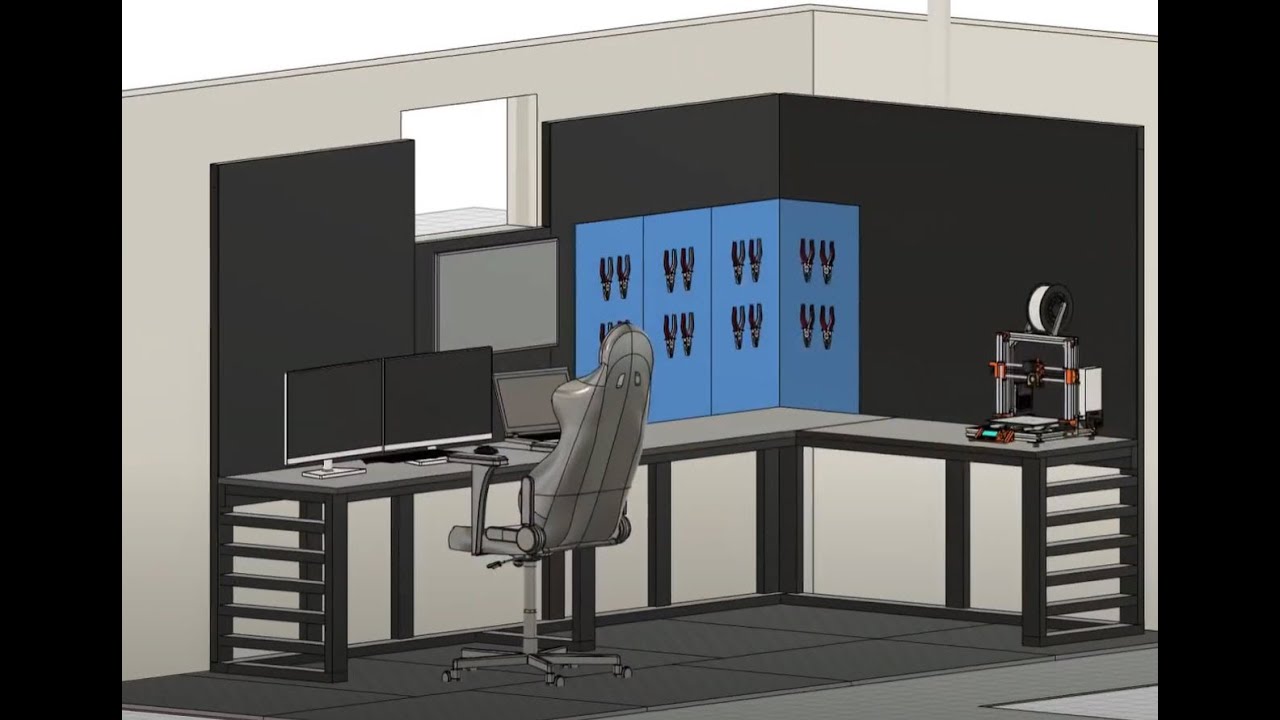 Home Office | Maker Space | Build Compilation - YouTube