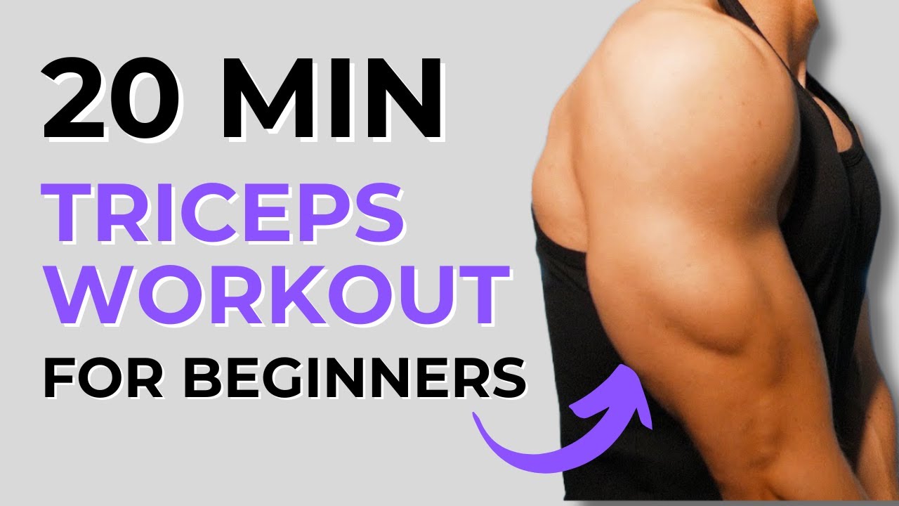 20 Min BEGINNER Triceps Workout At Home I No Equipment - YouTube