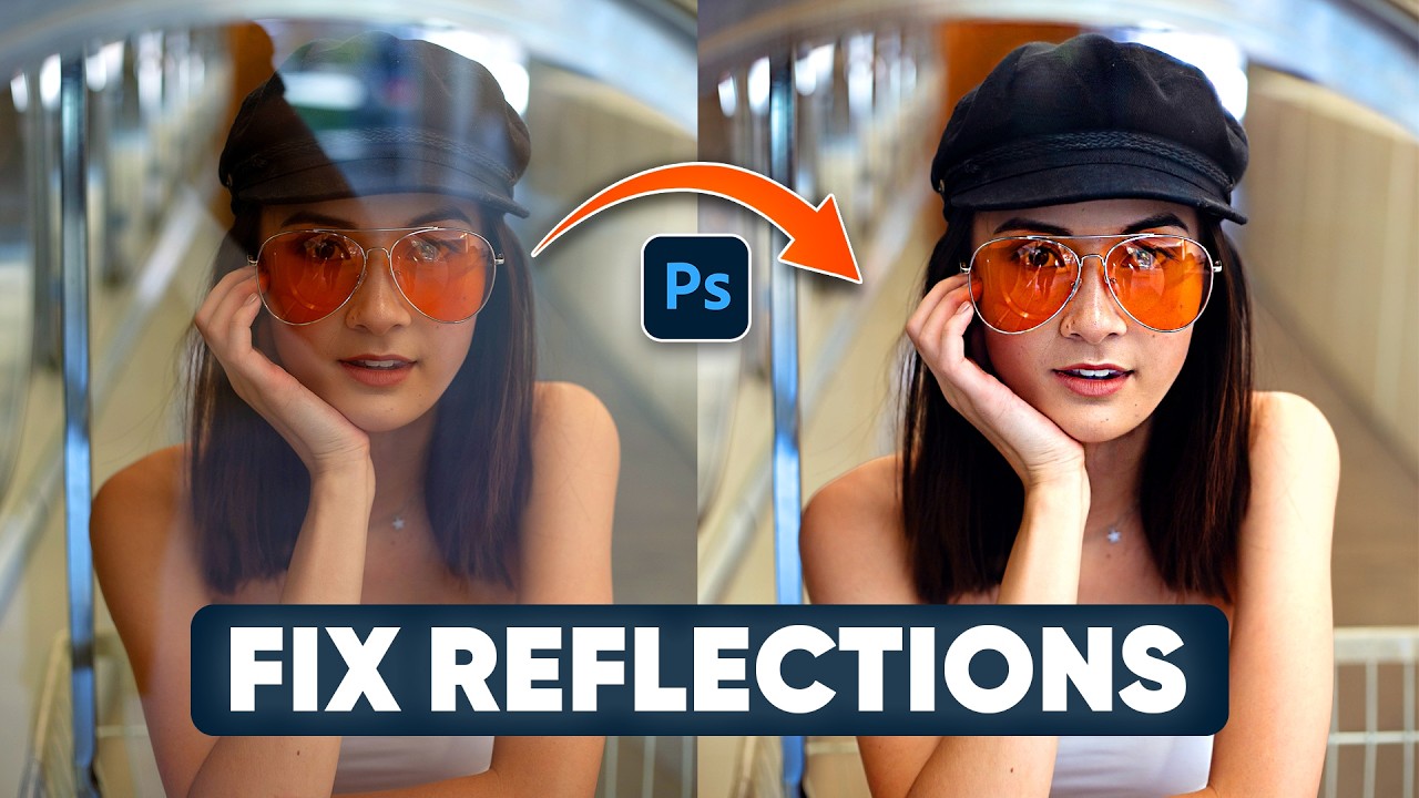 How To INSTANTLY Remove Reflections: Photoshop's GAME-CHANGING AI - YouTube