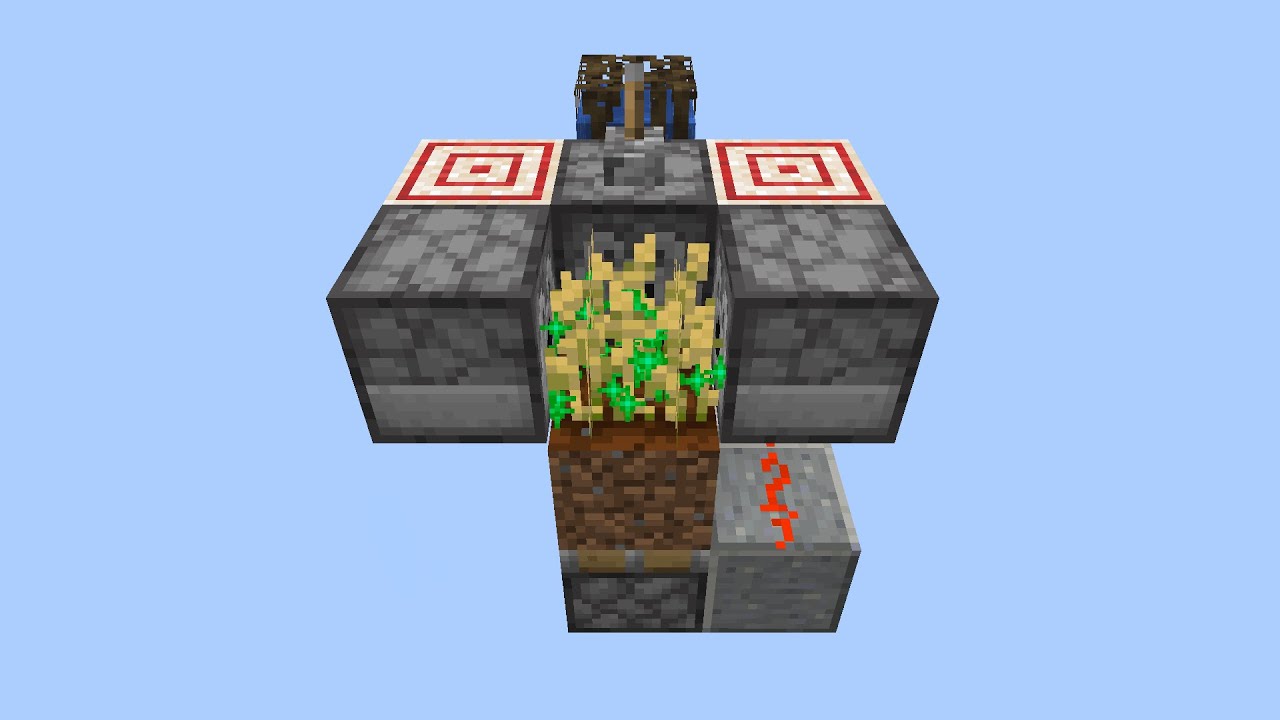 Easy Semi Automatic Observer Minecraft Wheat Farm (Updated) - YouTube