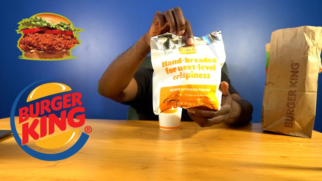 Burger King Hand Breaded Ch'King Spicy Chicken Sandwich - YouTube