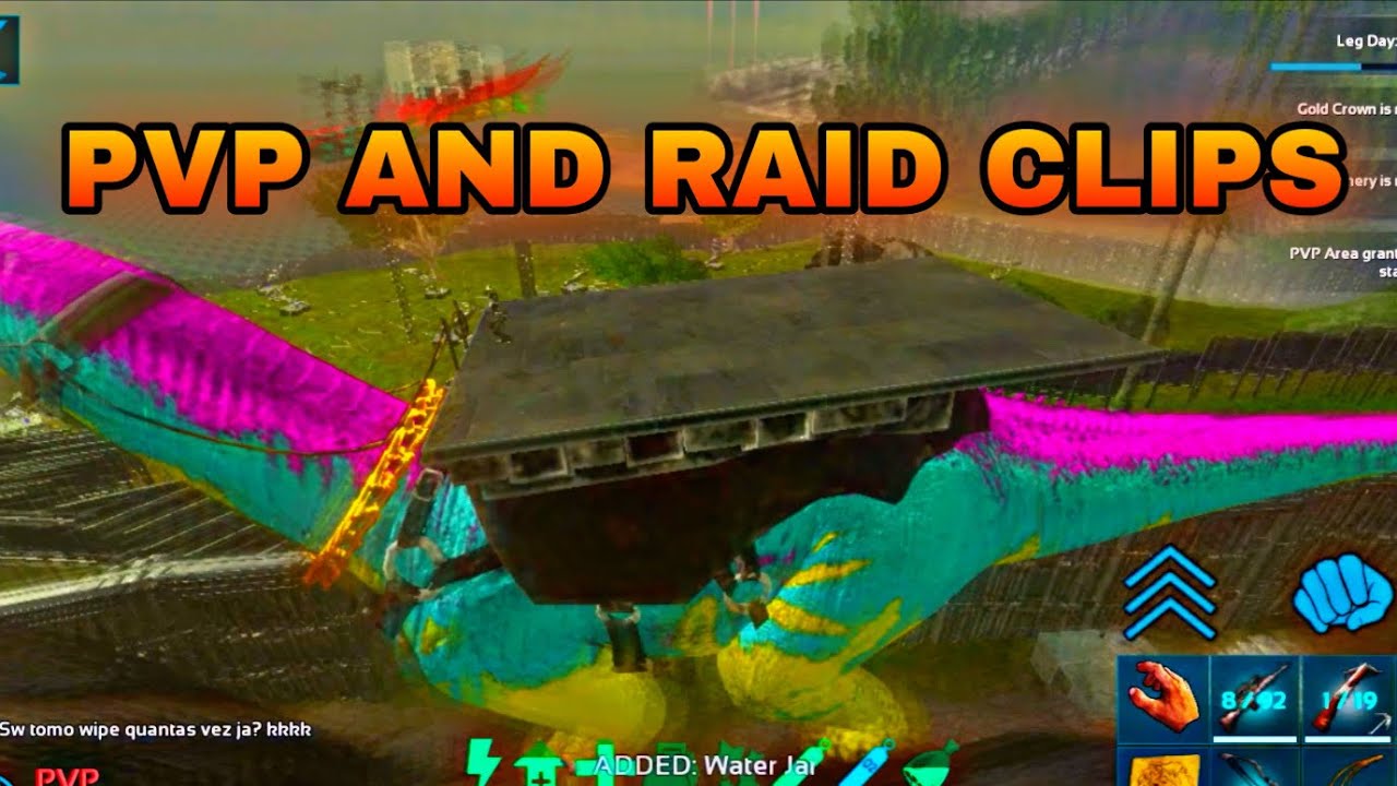 PvP And Raid 50/20 - Iceberg Server (Ark Mobile) - YouTube