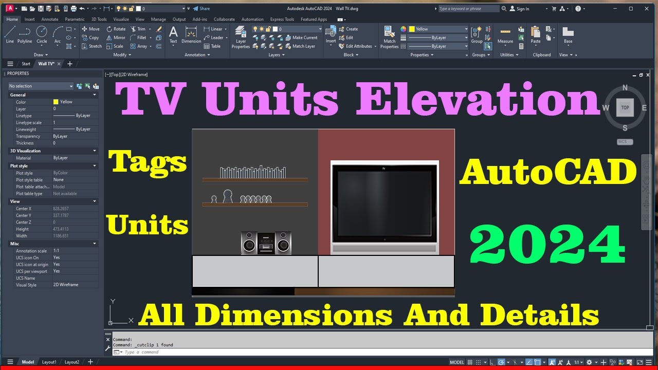 TV Units elevation / TV daimantion AutoCAD Drawing / TV Room Stands / TV Cabinet All details ...