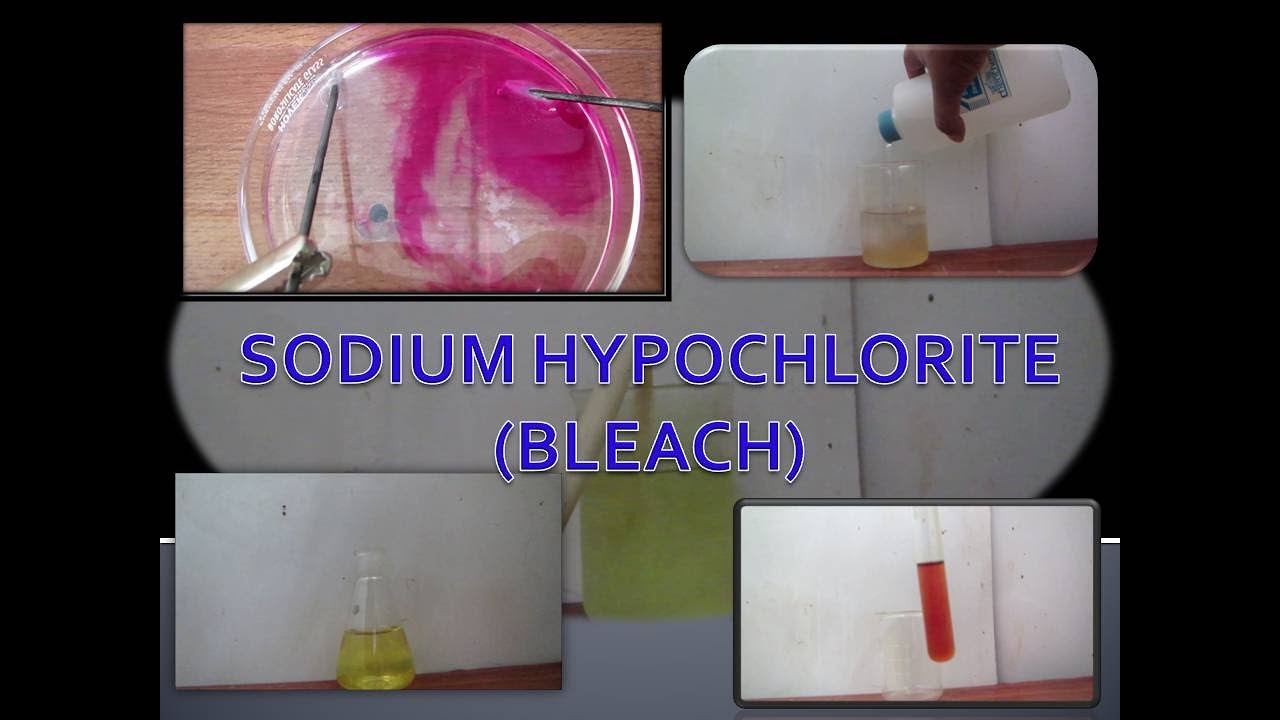 Preparation & Properties of Sodium hypochlorite (bleach) - YouTube