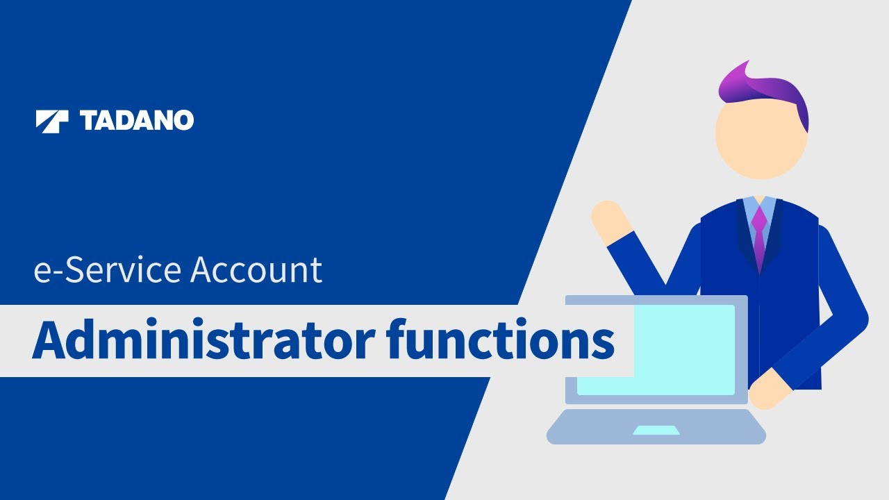 Administrator functions/Tadano e-Service Account - YouTube