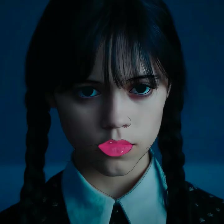 Speed drawing Merlina - YouTube