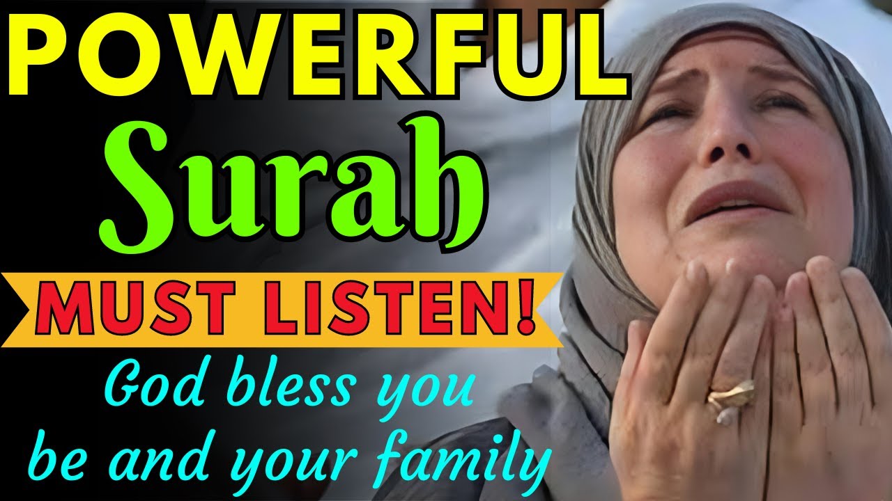 🚨MOST POWERFUL SURAH TO REMOVE ALL DIFFICULTIES - Make Difficult things ...