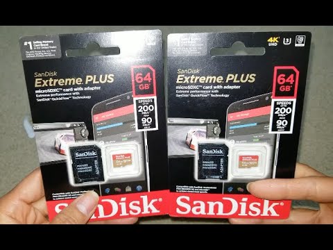 SanDisk Extreme Plus 64GB TF Micro SD Memory Card - YouTube
