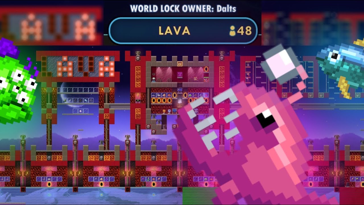 I’ve made a LAVA themed FISHING world! | Pixel Worlds - YouTube