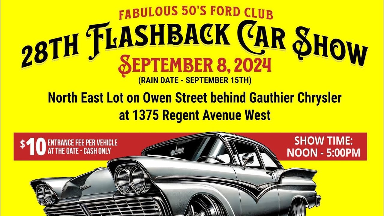 28th Flashback Car Show #,2, Sept. 8, 24. - YouTube