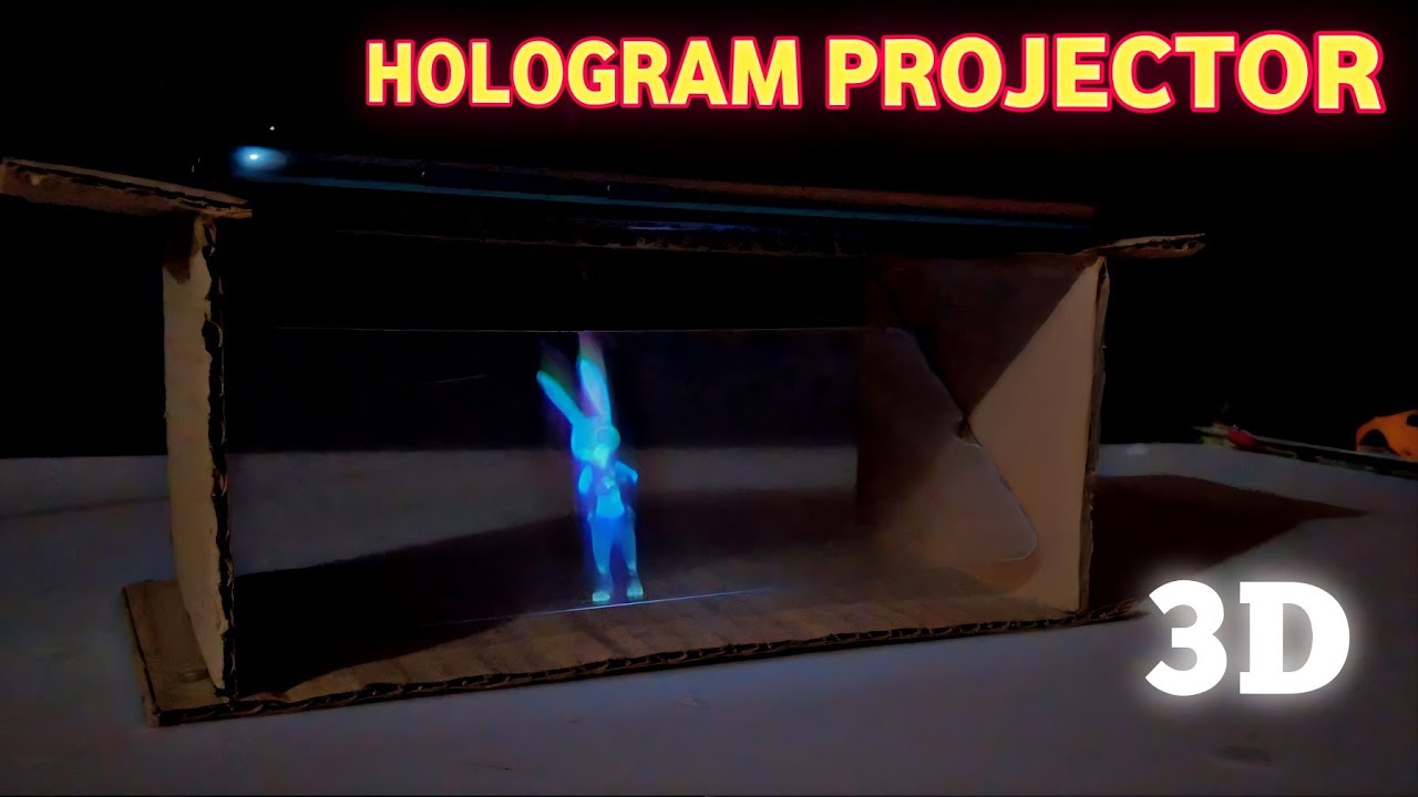 making a hologram projater From CARDBOARD very simple👌school science ...