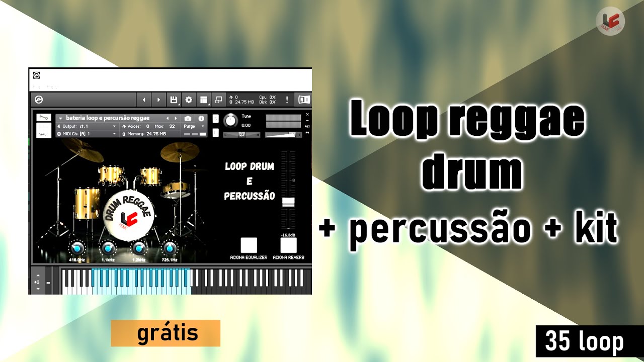 loop reggae drum + kit e percussão top (grátis) - YouTube