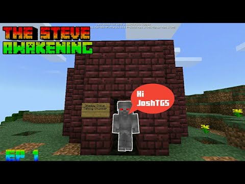 Shadow Steve Talked To Me/MCPE Steve Awakening/EP 1 - YouTube