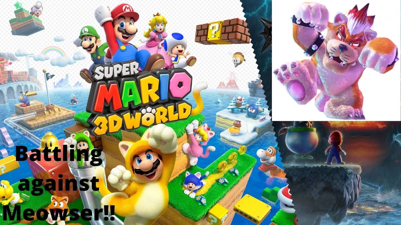 Super Mario 3D World: Meowser boss - Ep.18 - YouTube