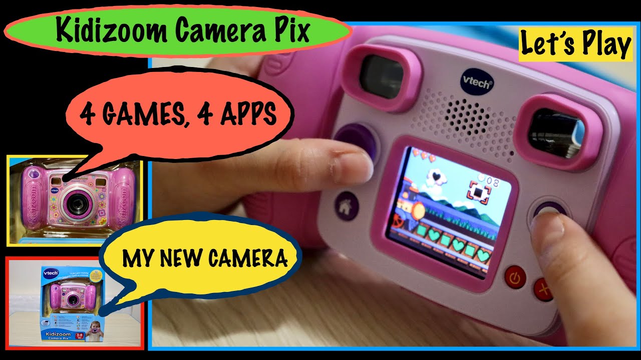 vtech Kidizoom Camera Pix Review Pink !! - YouTube