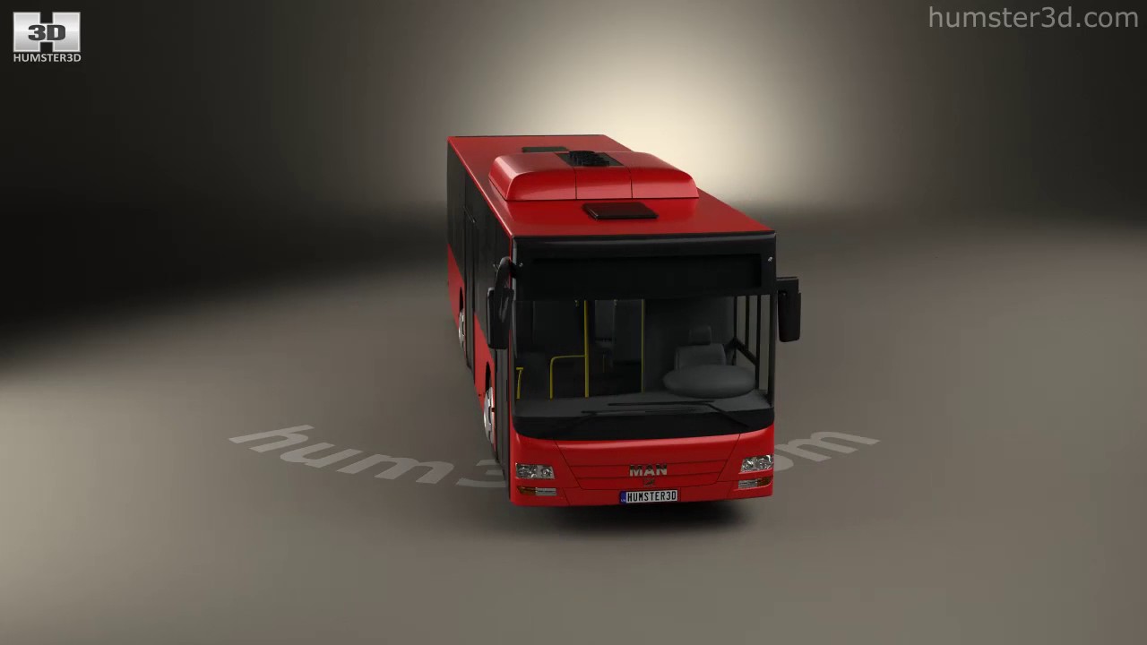 MAN Lion's City M bus 2006 3D model by 3DModels.org - YouTube