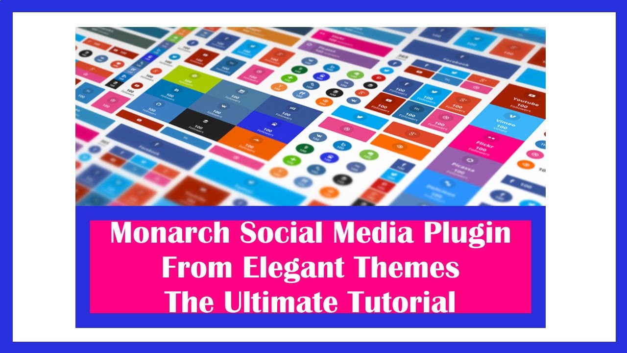 Monarch Elegant Themes Plugin Tutorial - YouTube